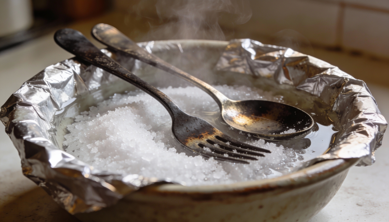 O truque do papel alumínio para deixar os talheres brilhando como novos