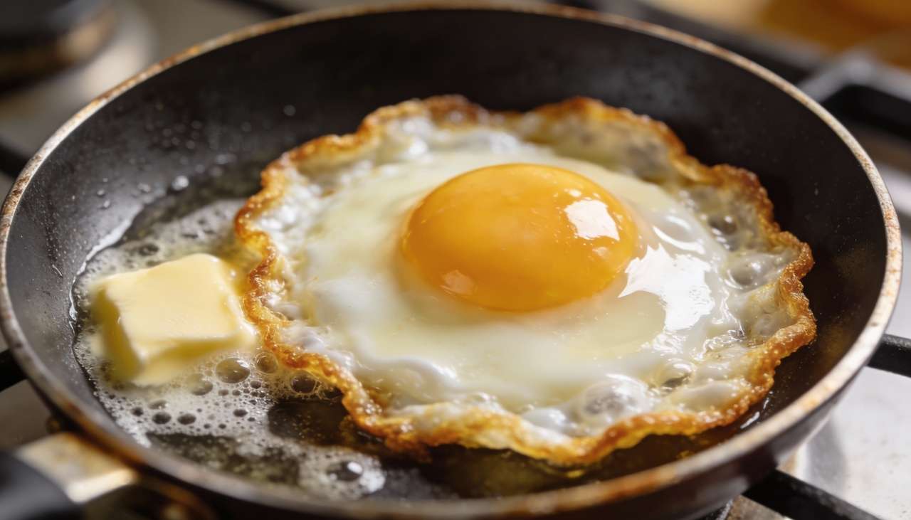 Simples, mas viciante: o ovo frito com toque de manteiga que transforma ...