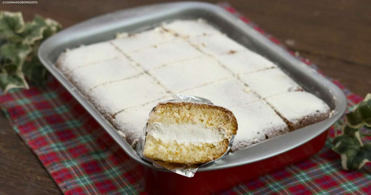 Bolo gelado de Leite Ninho no papel alumínio para reviver a infância