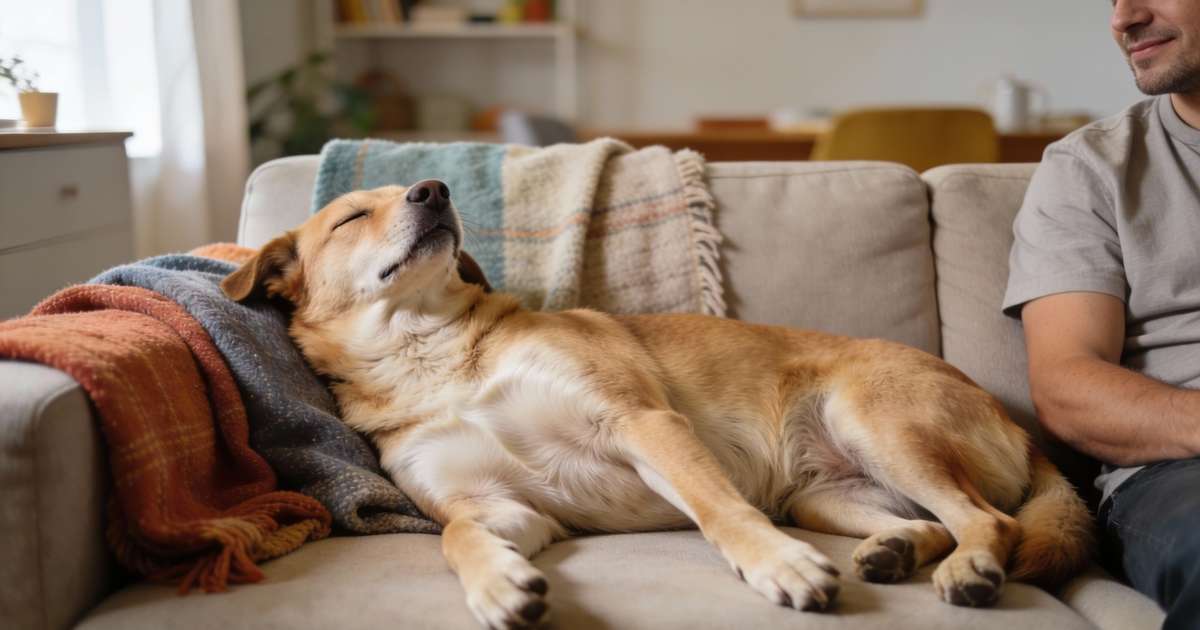 O que significa quando o seu cachorro suspira bem fundo do seu lado