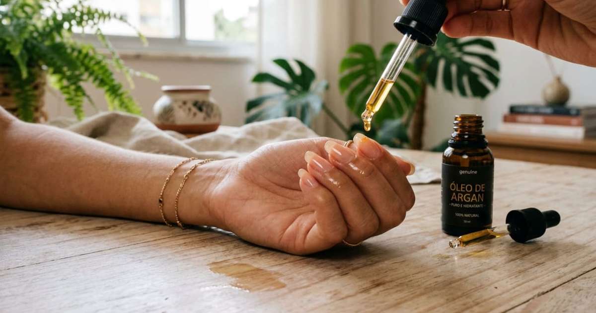 No Marrocos eles usam óleo de argan nas unhas por um motivo, e é assim ...