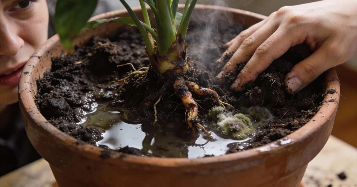 O que significa quando o vaso de planta começa a ficar com cheiro ruim?