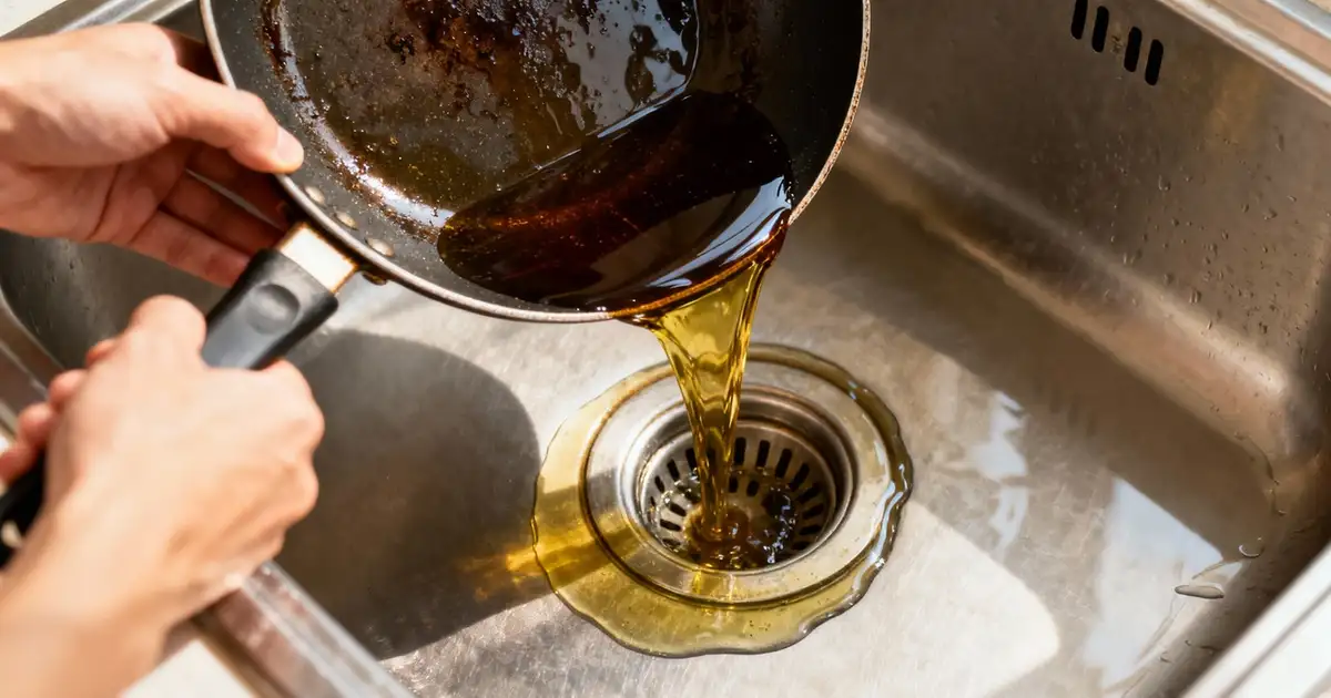 Jogar óleo de cozinha na pia entope tudo e você faz isso todo dia