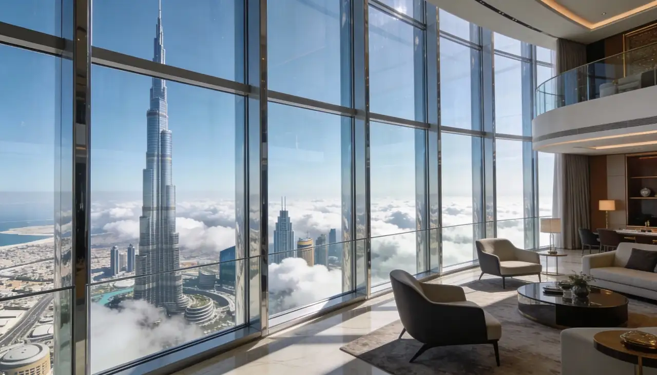 Como seria morar no prédio mais alto do mundo e a vista é de arrepiar
