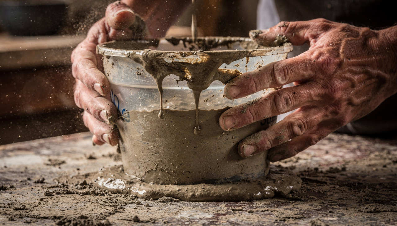 A técnica do cimento que transforma um pote de sorvete em um vaso ...