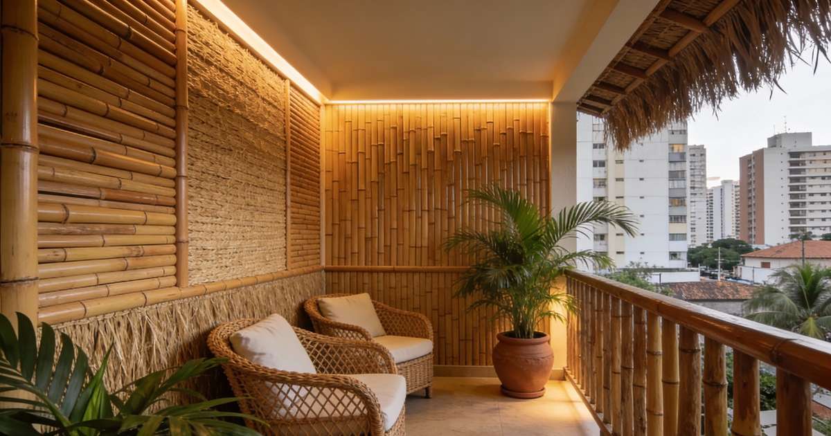 O material rústico que custa pouco e deixa sua varanda com cara de ...