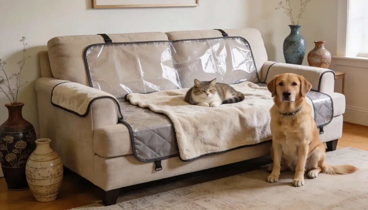 Sofá de couro x sofá de tecido, qual é melhor para quem tem pets?