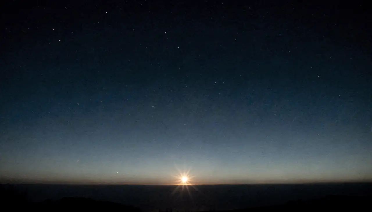 O que significa quando uma estrela pisca no céu?