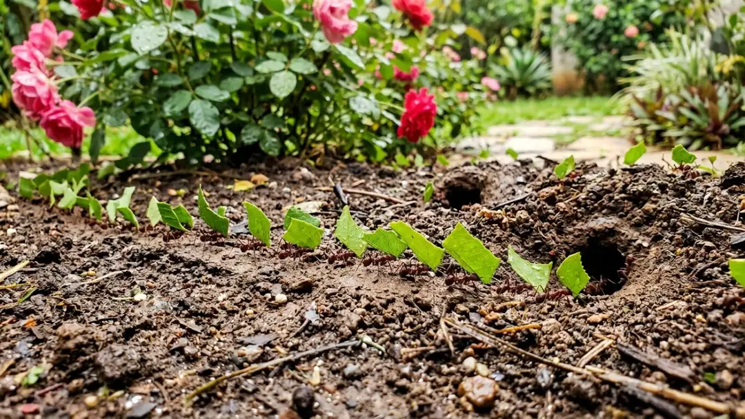 Se você topar com uma formiga-saúva carregando folhas no seu jardim ...