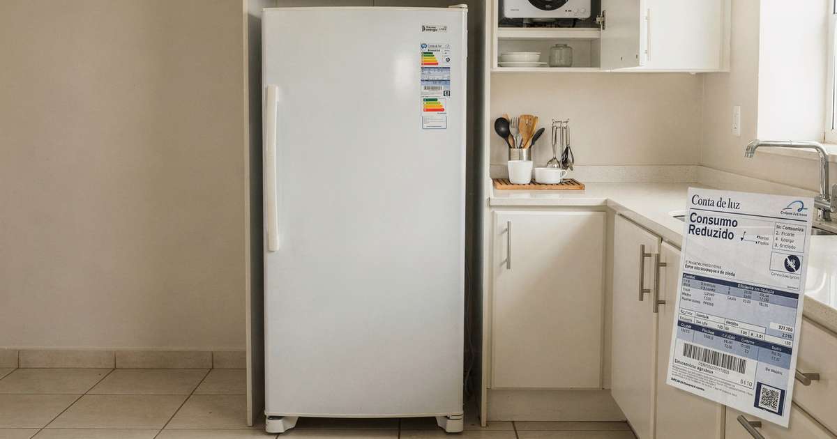 Eu descobri um botão escondido na geladeira que economiza muita energia
