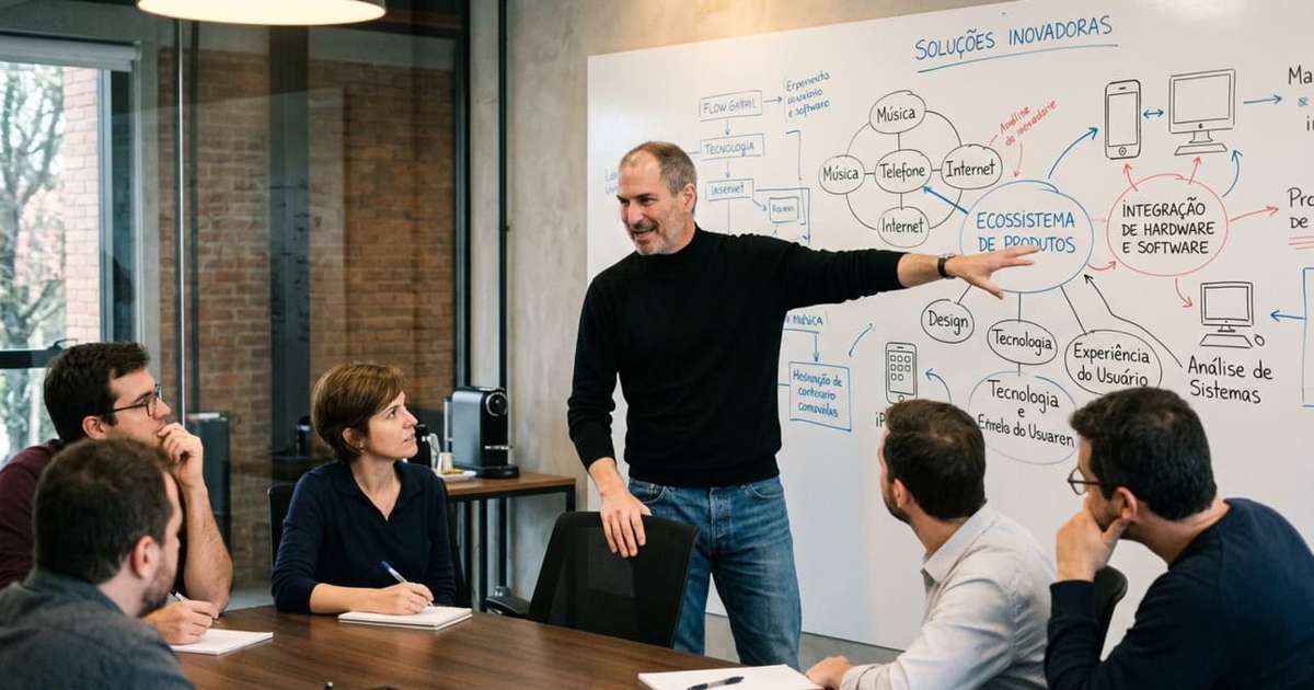 Steve Jobs, em 1982: "Inteligência é como ver uma cidade do 80º andar ...