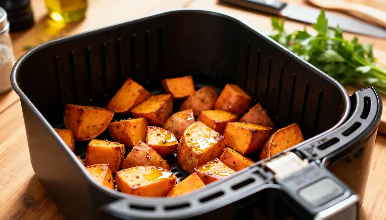 Como assar batatas doces na air fryer sem óleo: Este é o segredo para ...