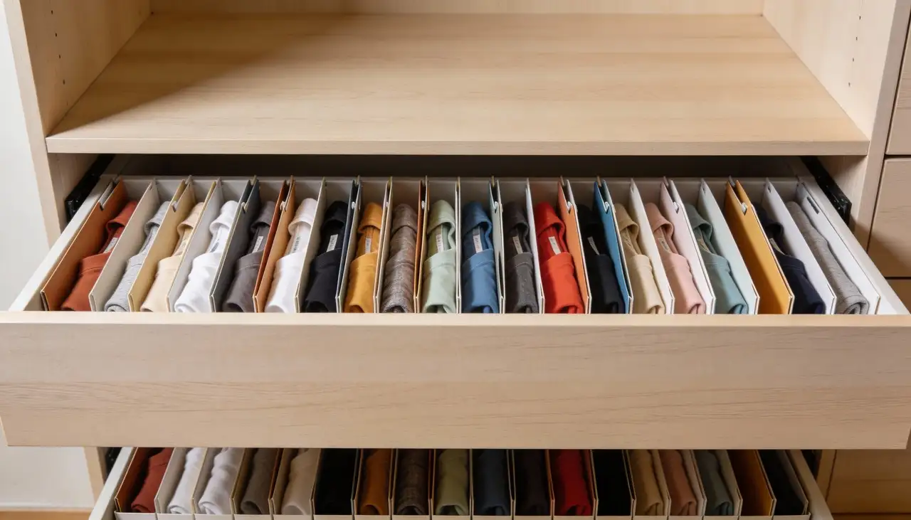 A técnica simples que faz caber muito mais roupa na gaveta