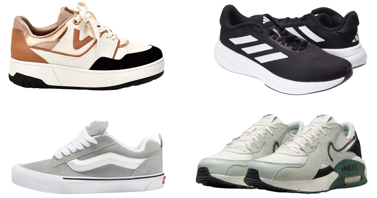 Promo de tênis da Vans, Adidas, e Nike com até 54%% OFF