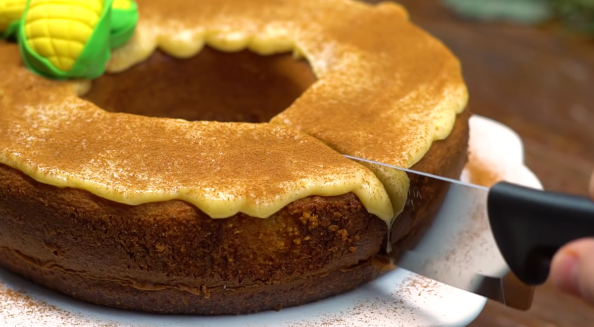 Bolo de milho com brigadeiro: sem farinha de trigo e irresistivelmente ...